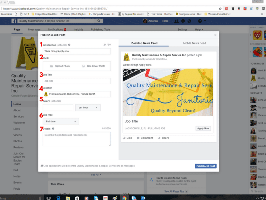 How To Hire using Facebook Jobs | Webster Digital Marketing, Inc ...